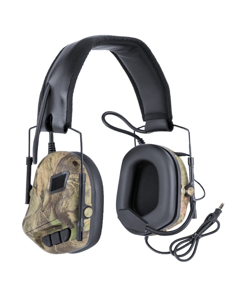Nuprol Tactical Comms Noise Reduction Headset - Forest Camo