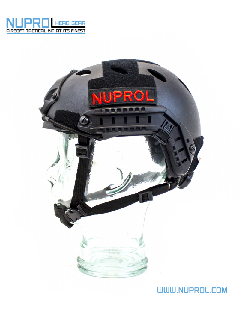 Nuprol Railed Fast Helmet Colour Black