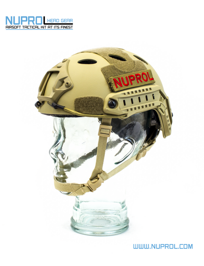 Nuprol Railed Fast Helmet Colour Tan