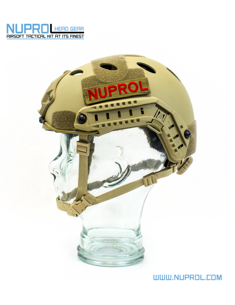 Nuprol Railed Fast Helmet Colour Tan