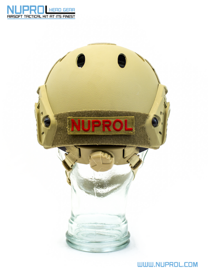 Nuprol Railed Fast Helmet Colour Tan